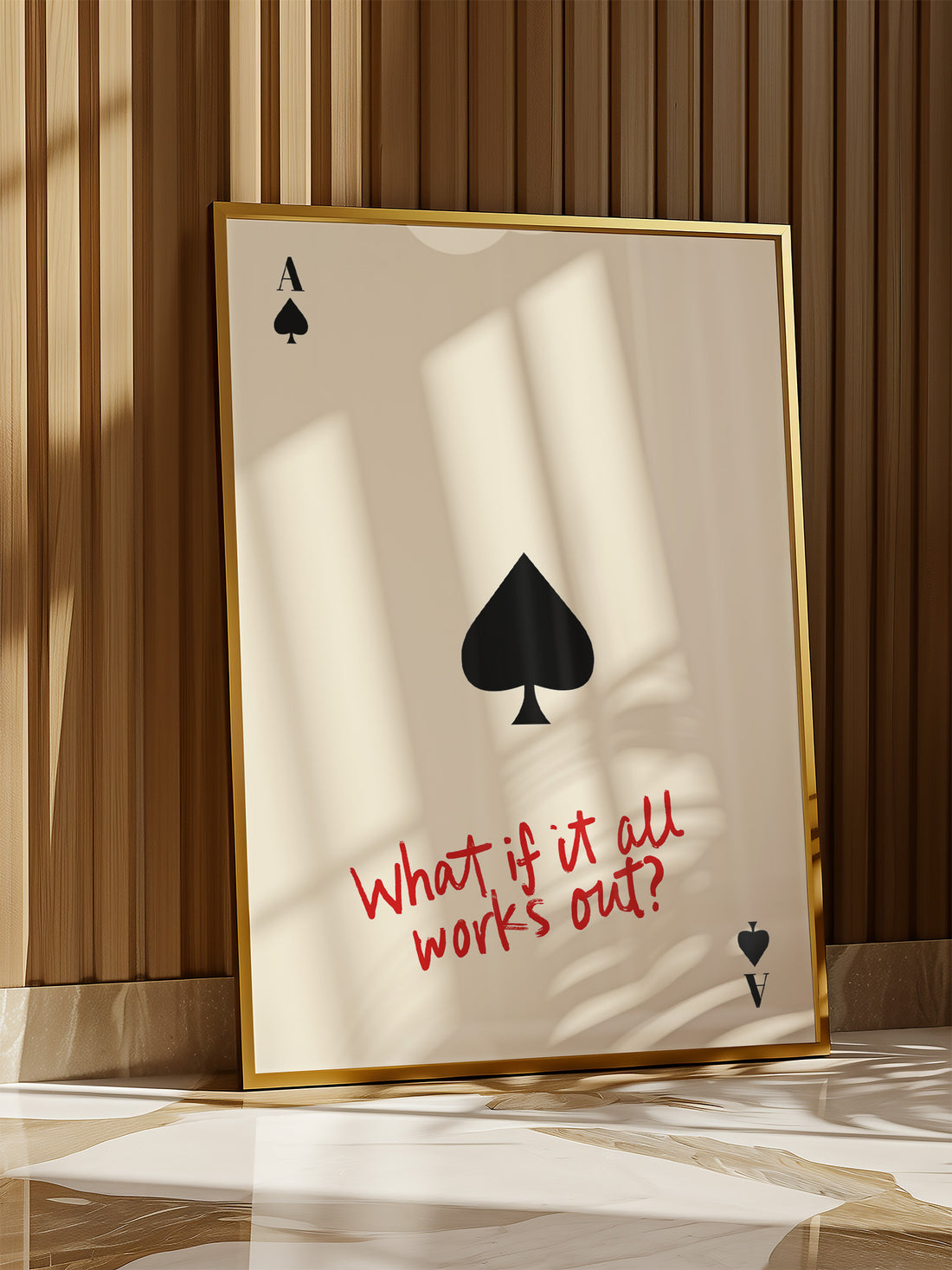 Ace Of Spades Playing Card | Digital Download – Luxe Poster Co