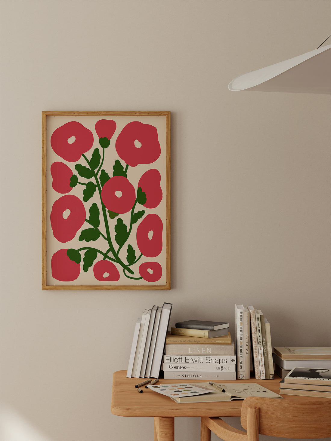 Abstract Red Poppies Poster – Luxe Poster Co