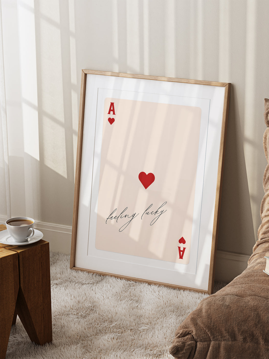 Ace Of Hearts Playing Card Poster – Luxe Poster Co