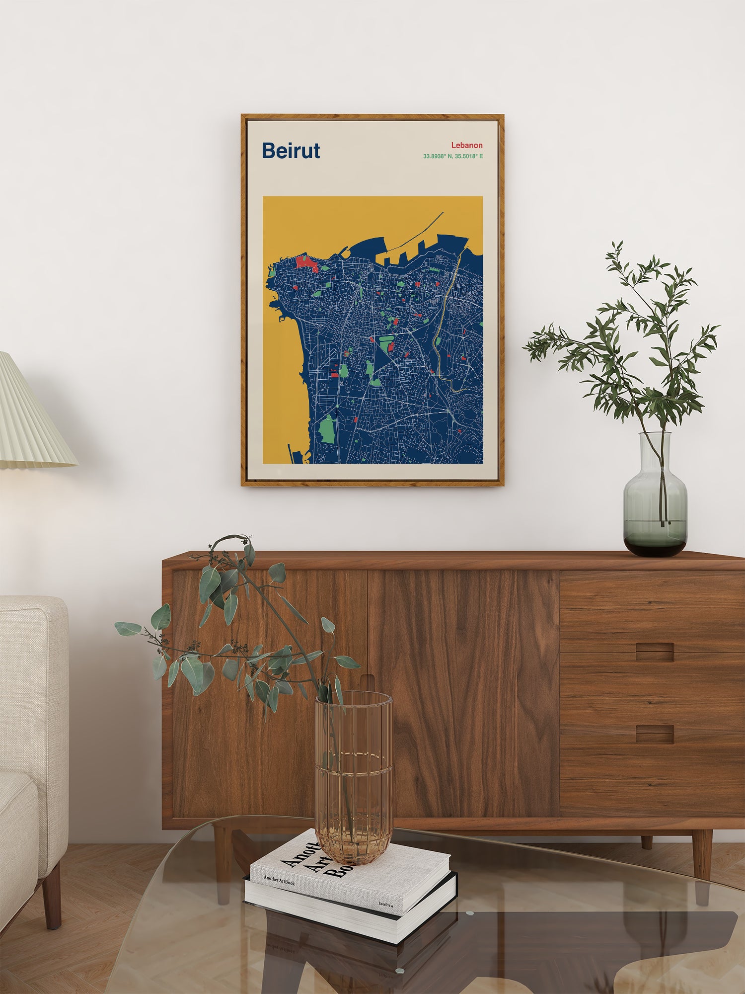 Beirut Map Print – Luxe Poster Co
