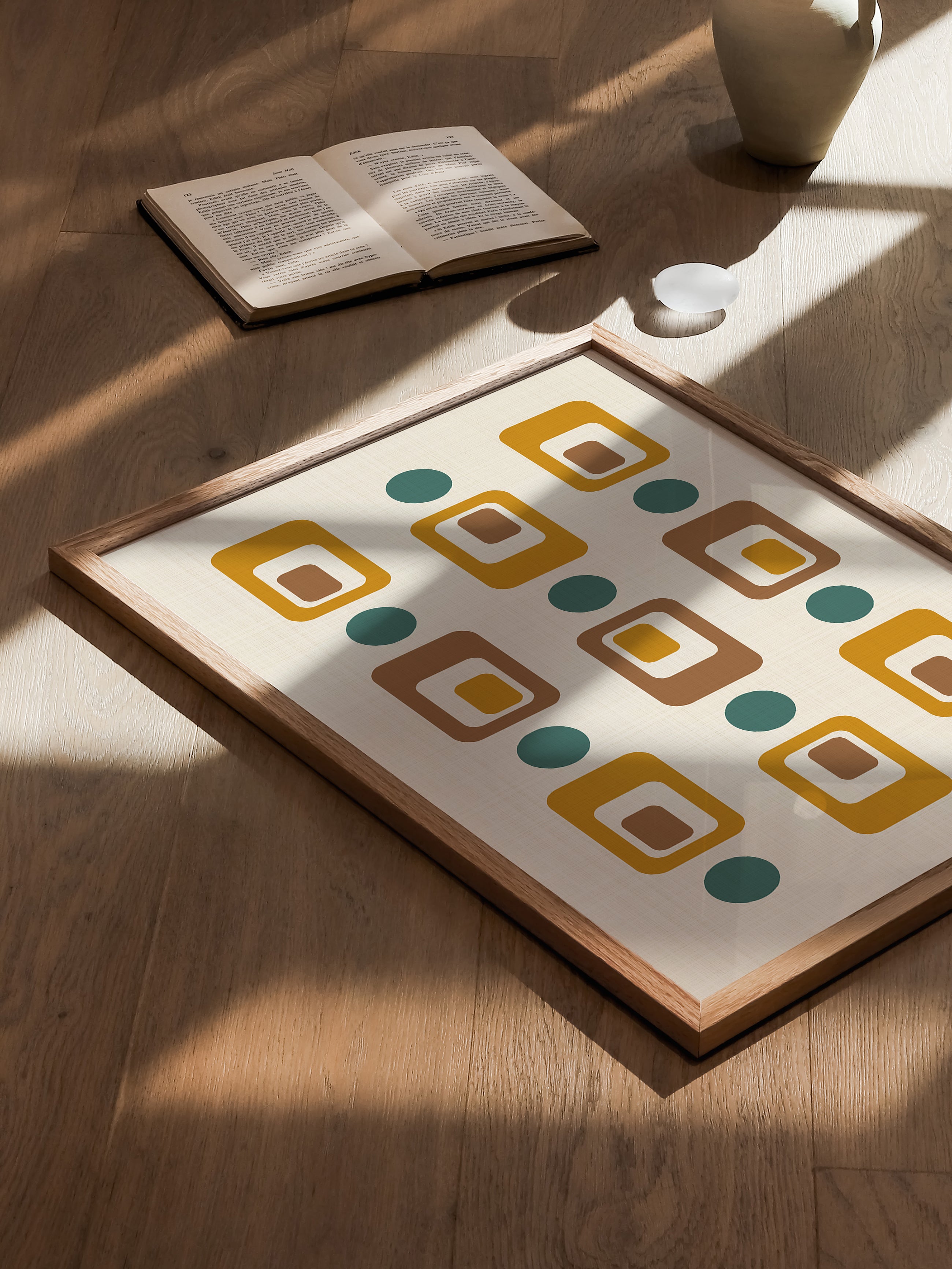 Mid Century Shapes Poster – Luxe Poster Co