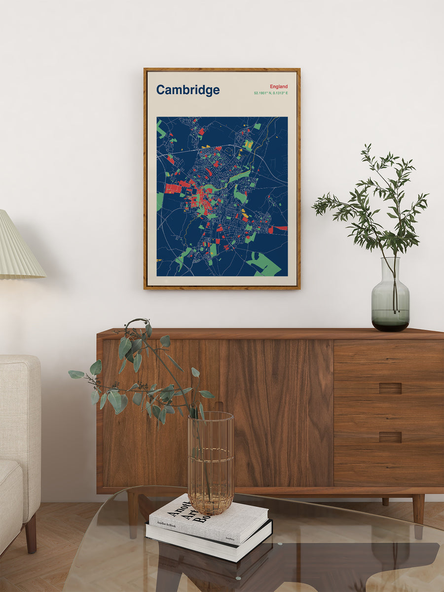 Cambridge Map Print – Luxe Poster Co