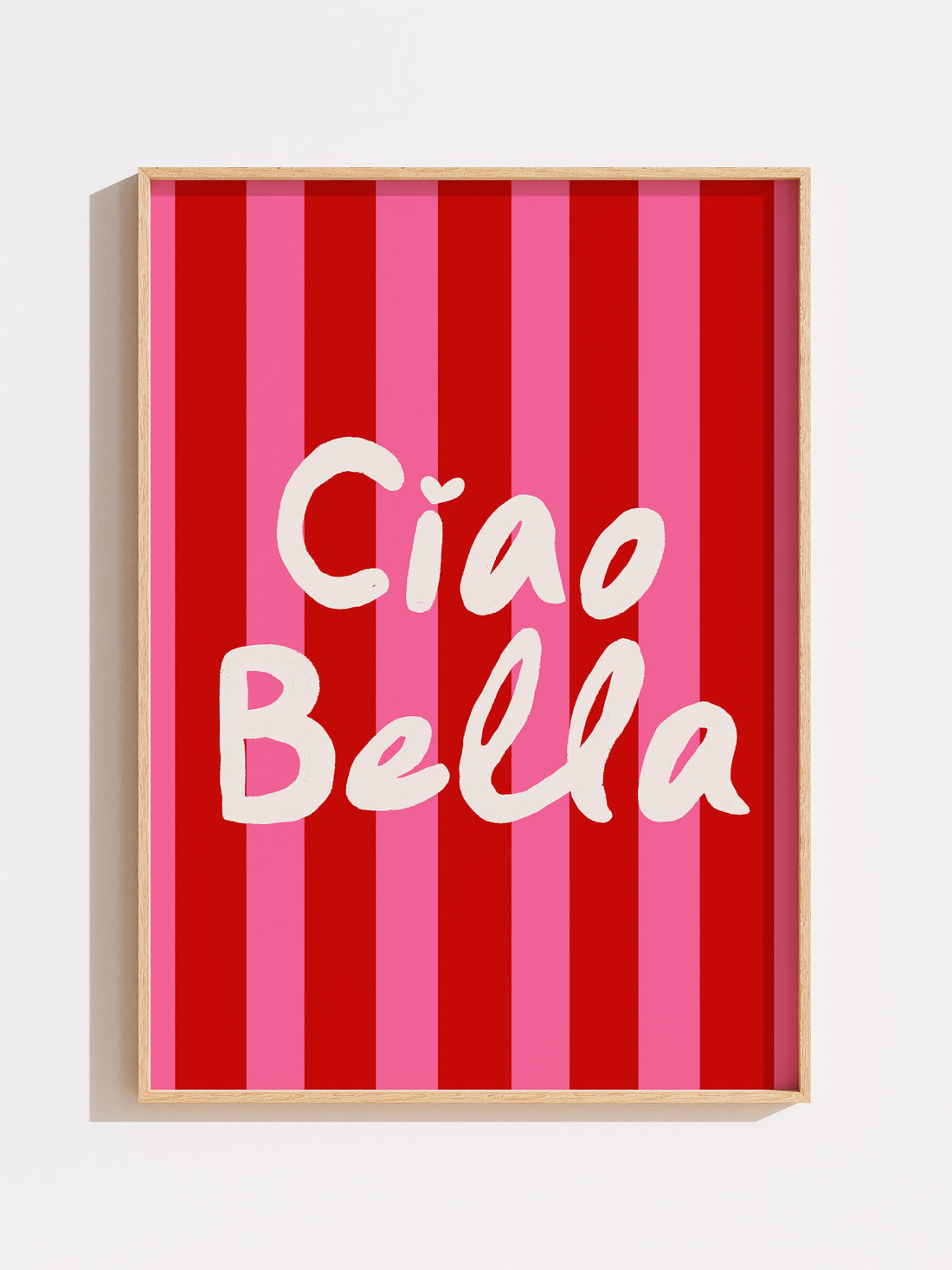 Pink Ciao Bella Print – Luxe Poster Co