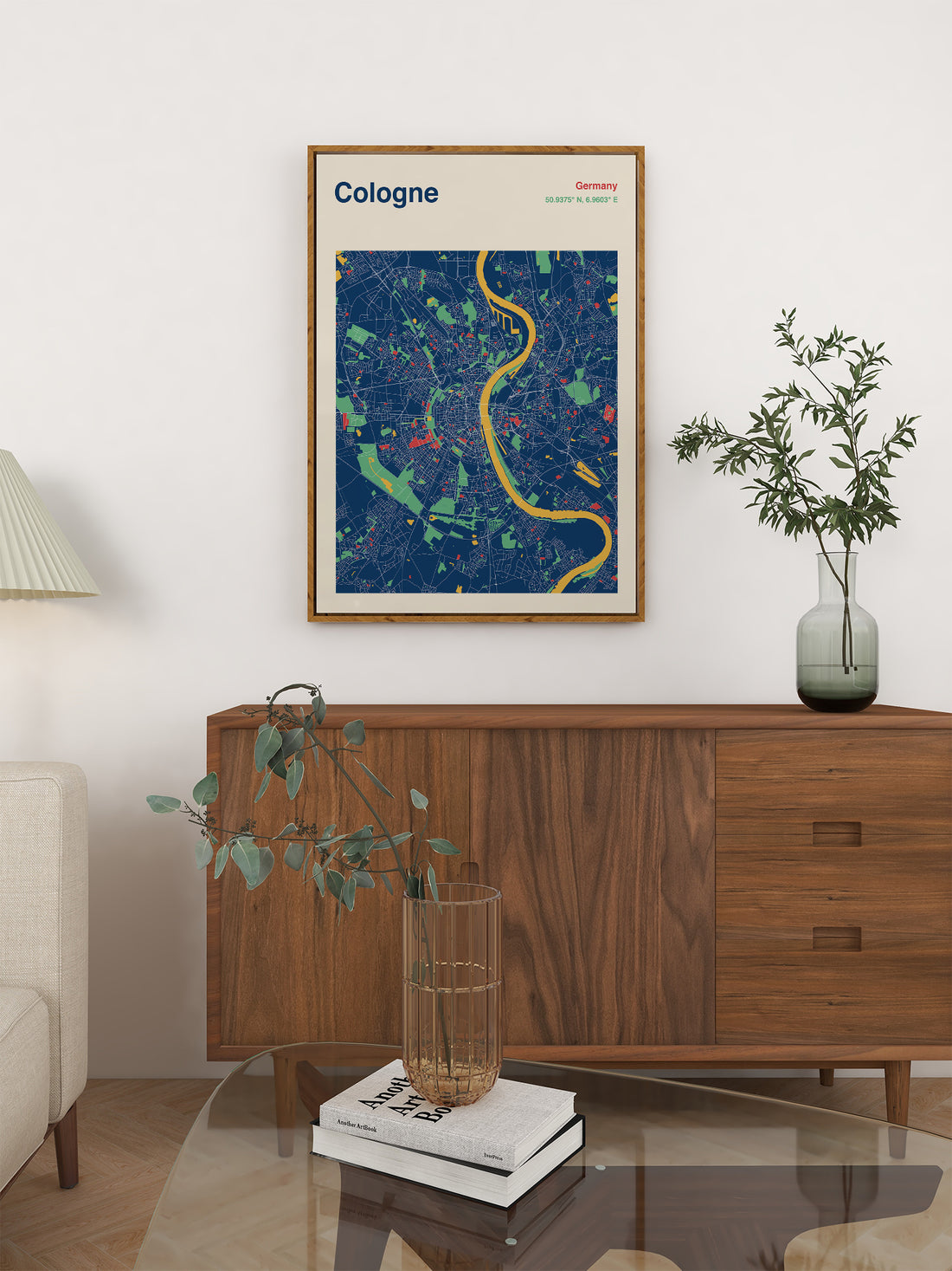 Cologne Map Print – Luxe Poster Co