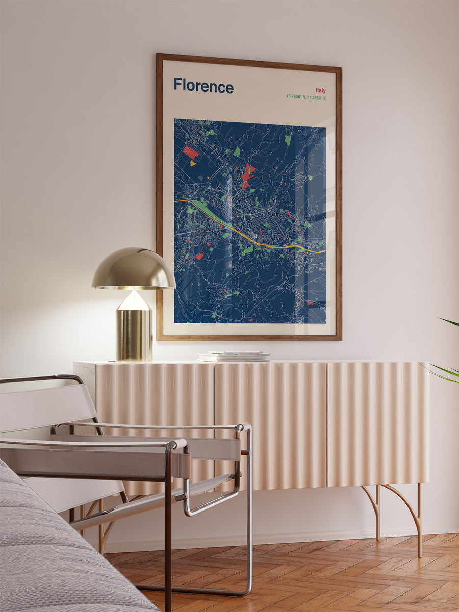 Florence Map Print – Luxe Poster Co