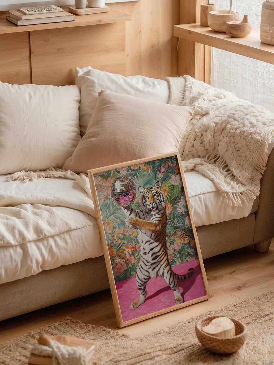 Dancing Tiger Painting | Digital Download – Luxe Poster Co