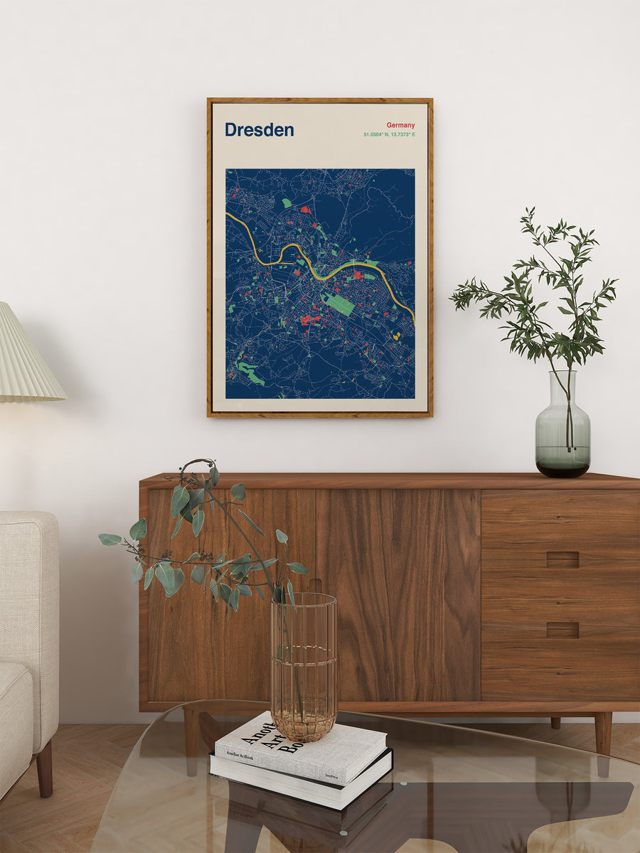 Dresden Map Print – Luxe Poster Co