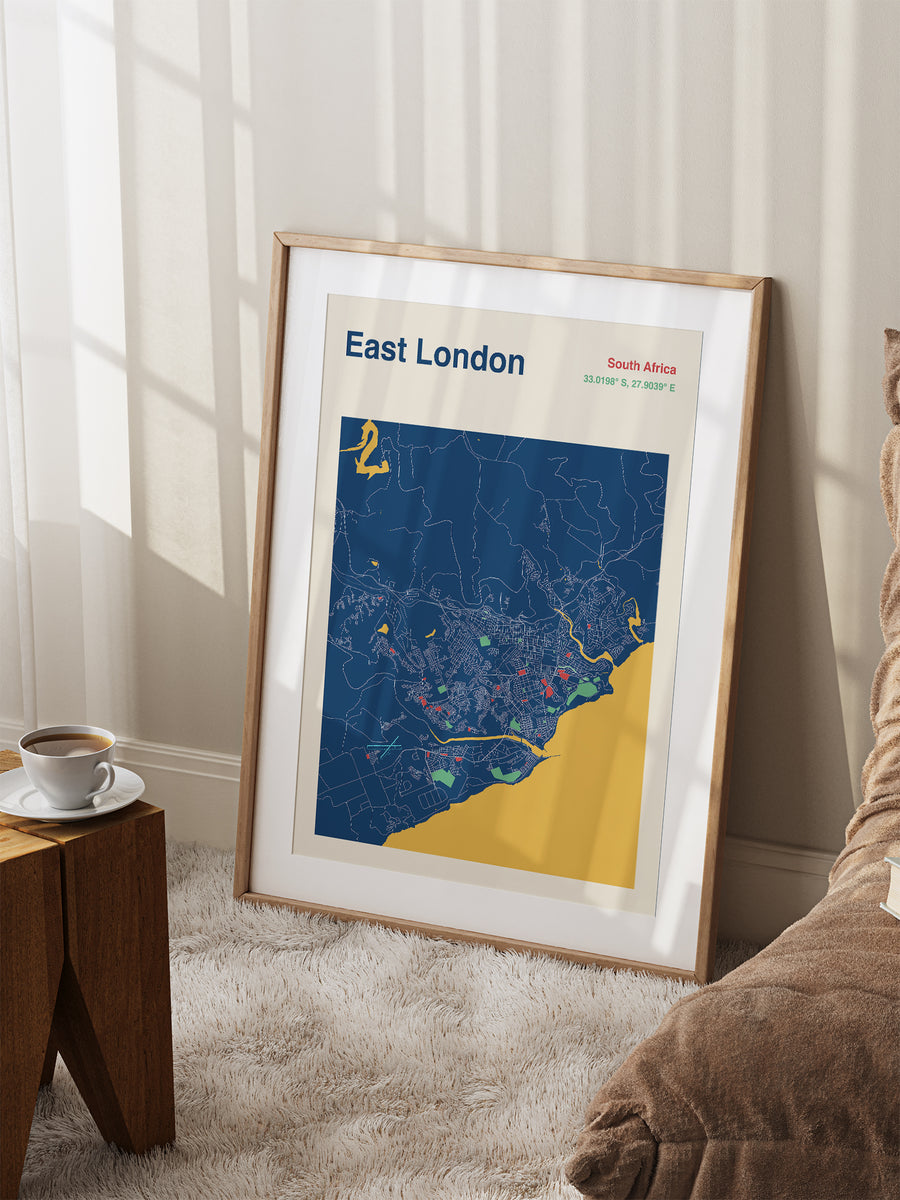 East London Map Print – Luxe Poster Co