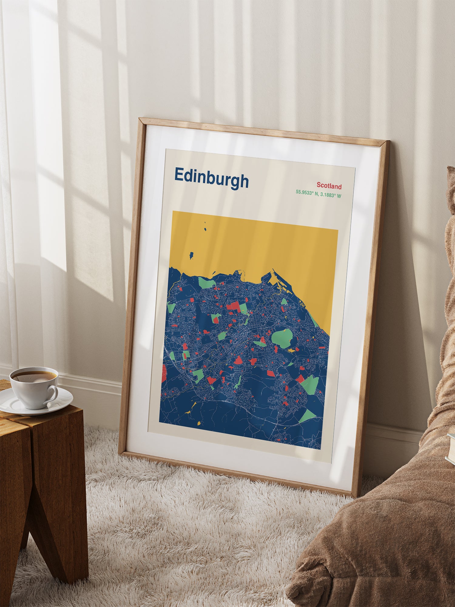 Edinburgh Map Print – Luxe Poster Co