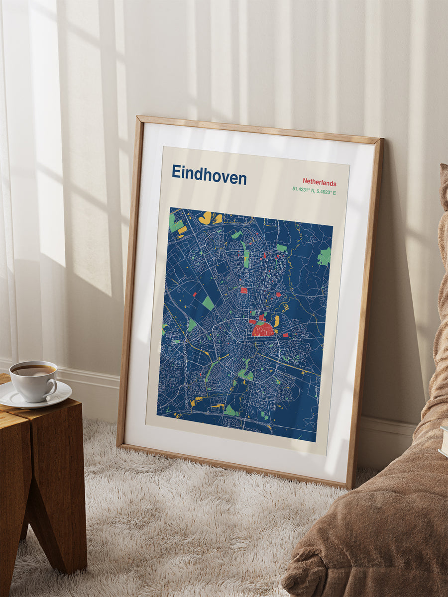 Eindhoven Map Print – Luxe Poster Co