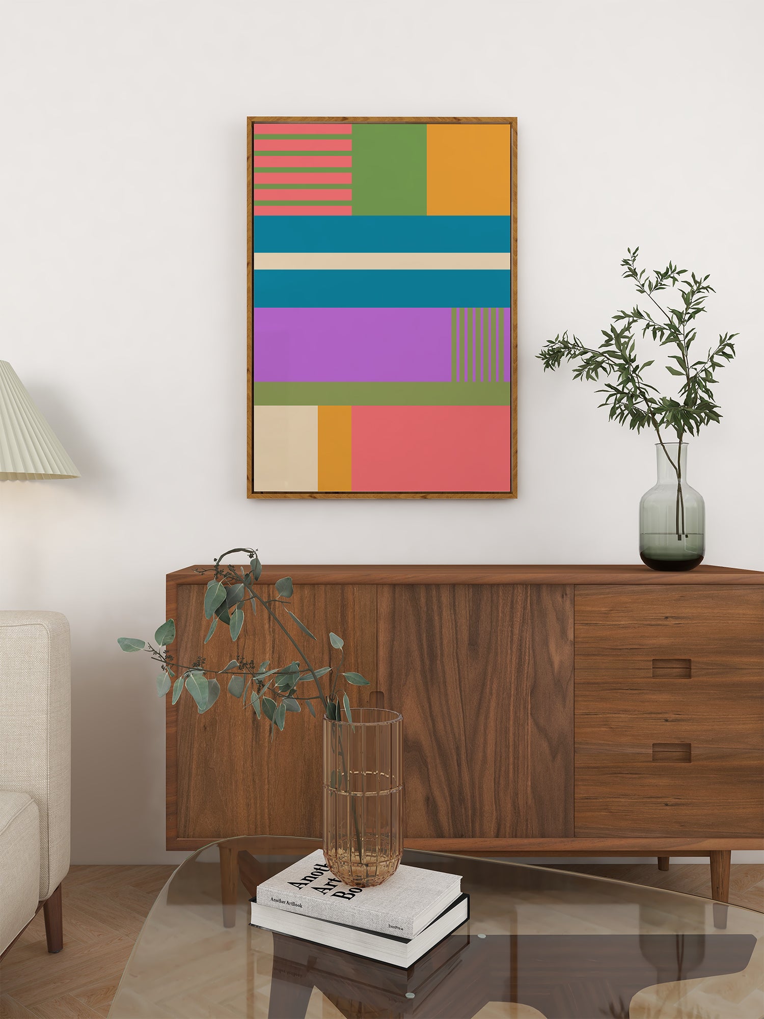 Pastel Colour Block Poster – Luxe Poster Co