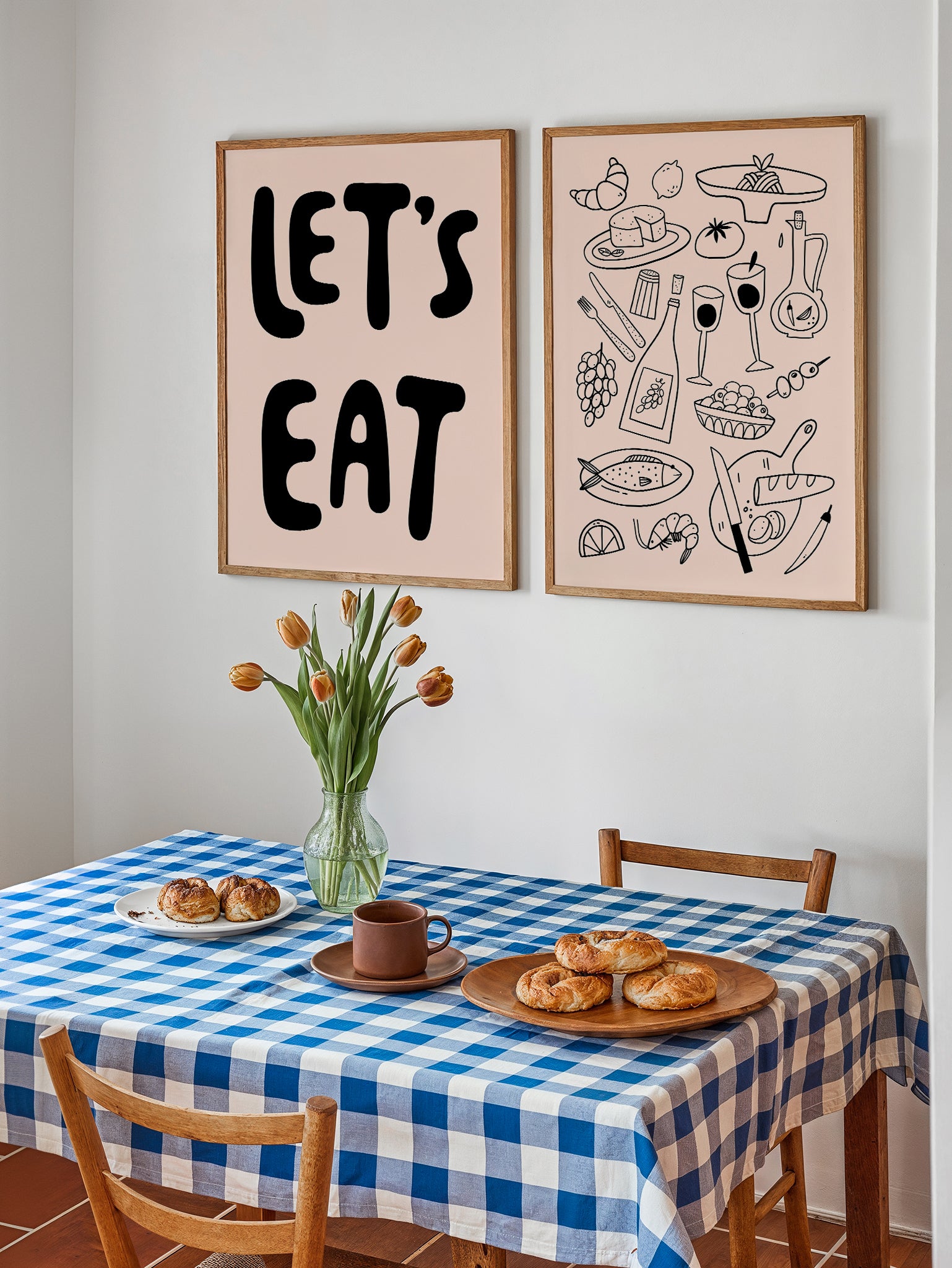 Let's Eat Print Set – Luxe Poster Co