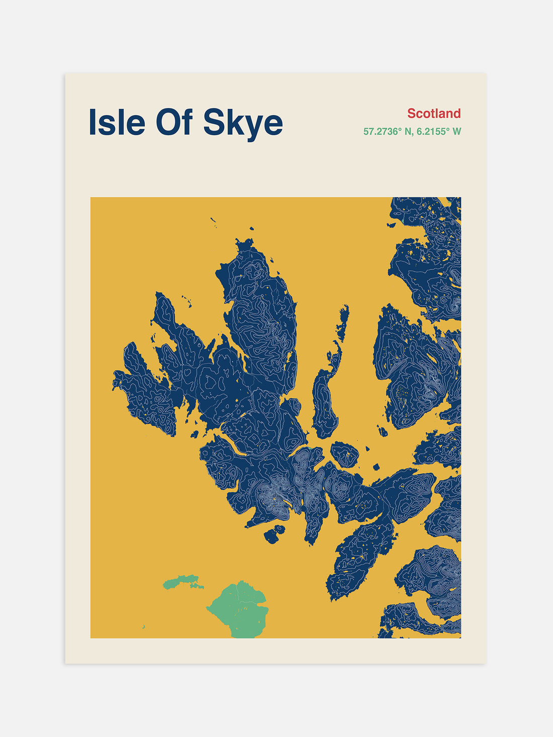Isle Of Skye Map Print – Luxe Poster Co