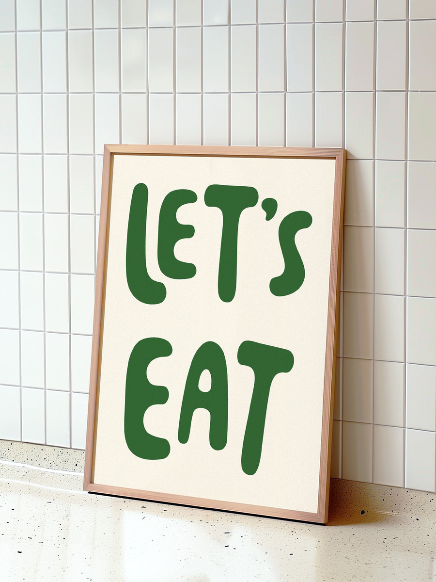 Let's Eat Print | Digital Download – Luxe Poster Co