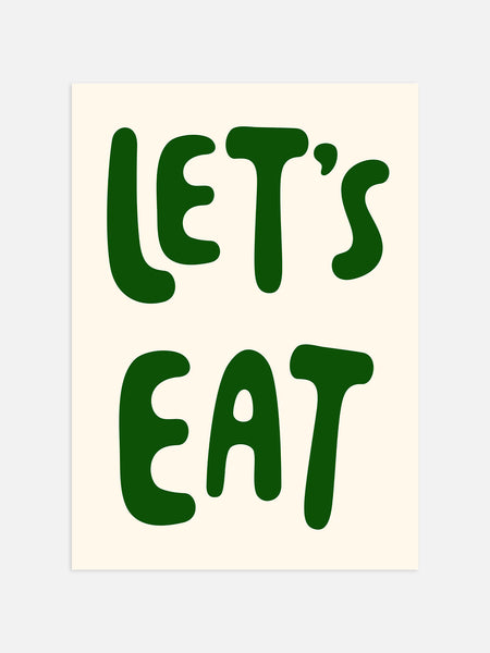 Let's Eat Print | Digital Download – Luxe Poster Co