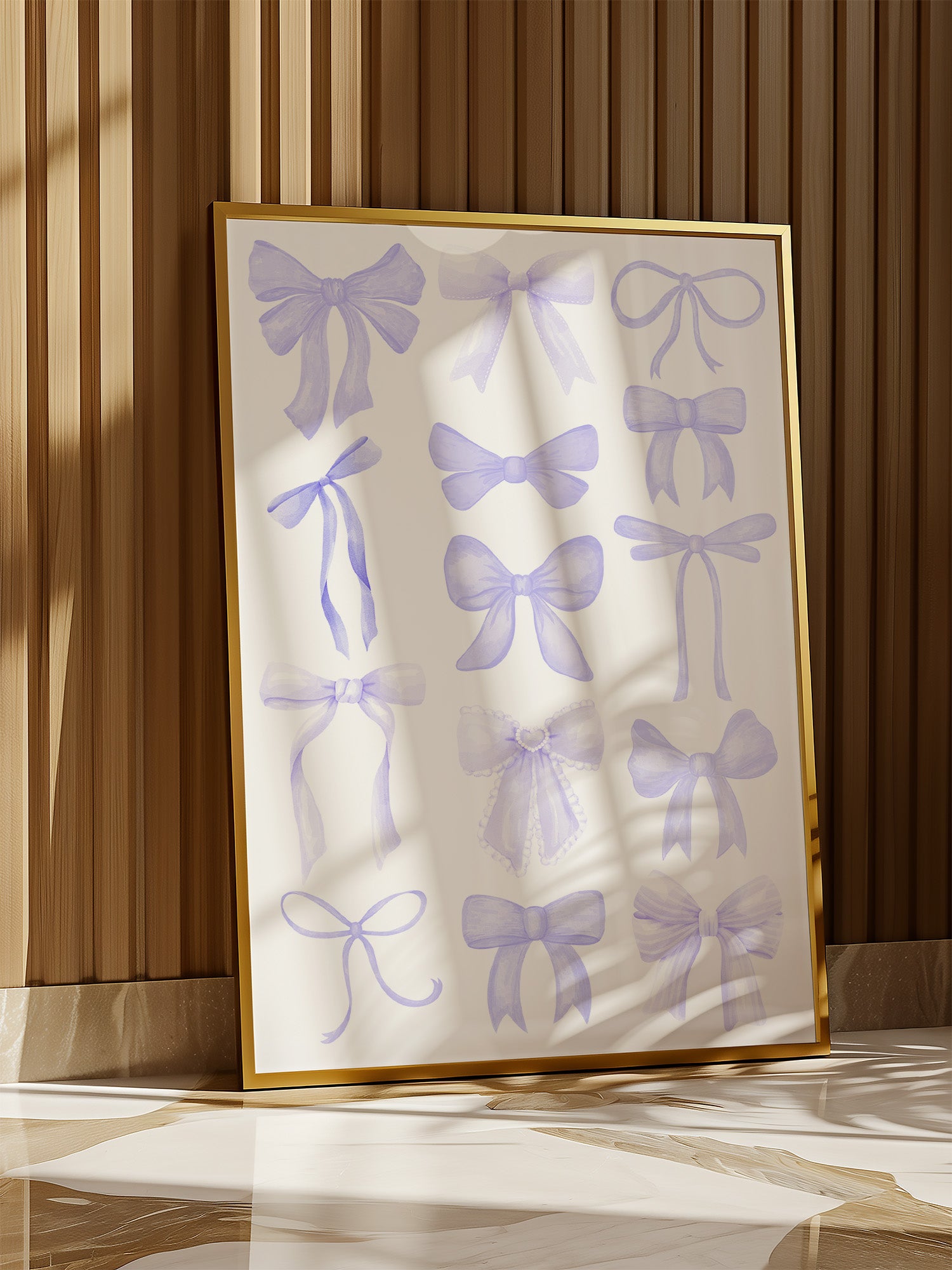 Lavender Bows Print | Digital Download – Luxe Poster Co