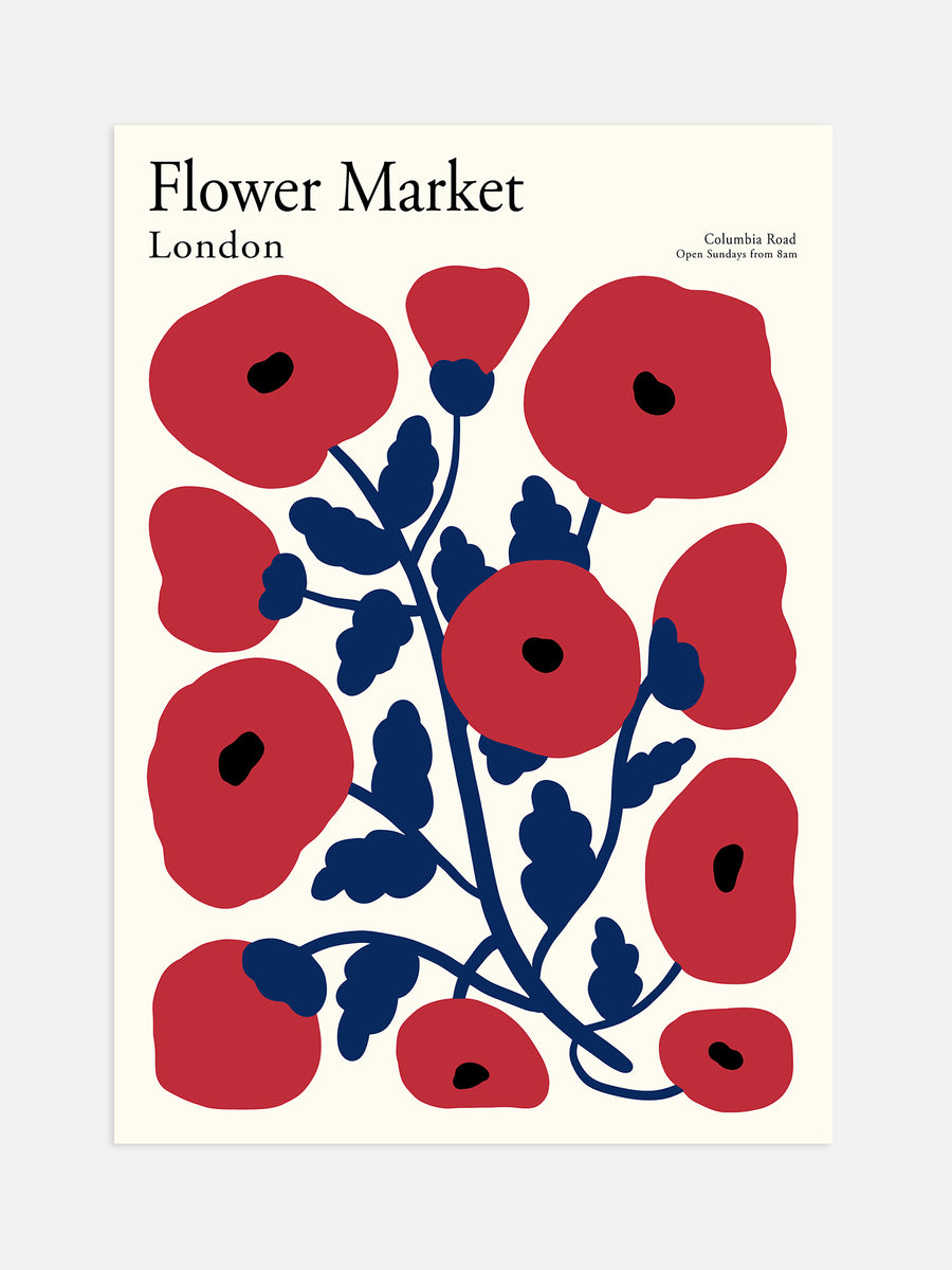 London Flower Market Poster – Luxe Poster Co