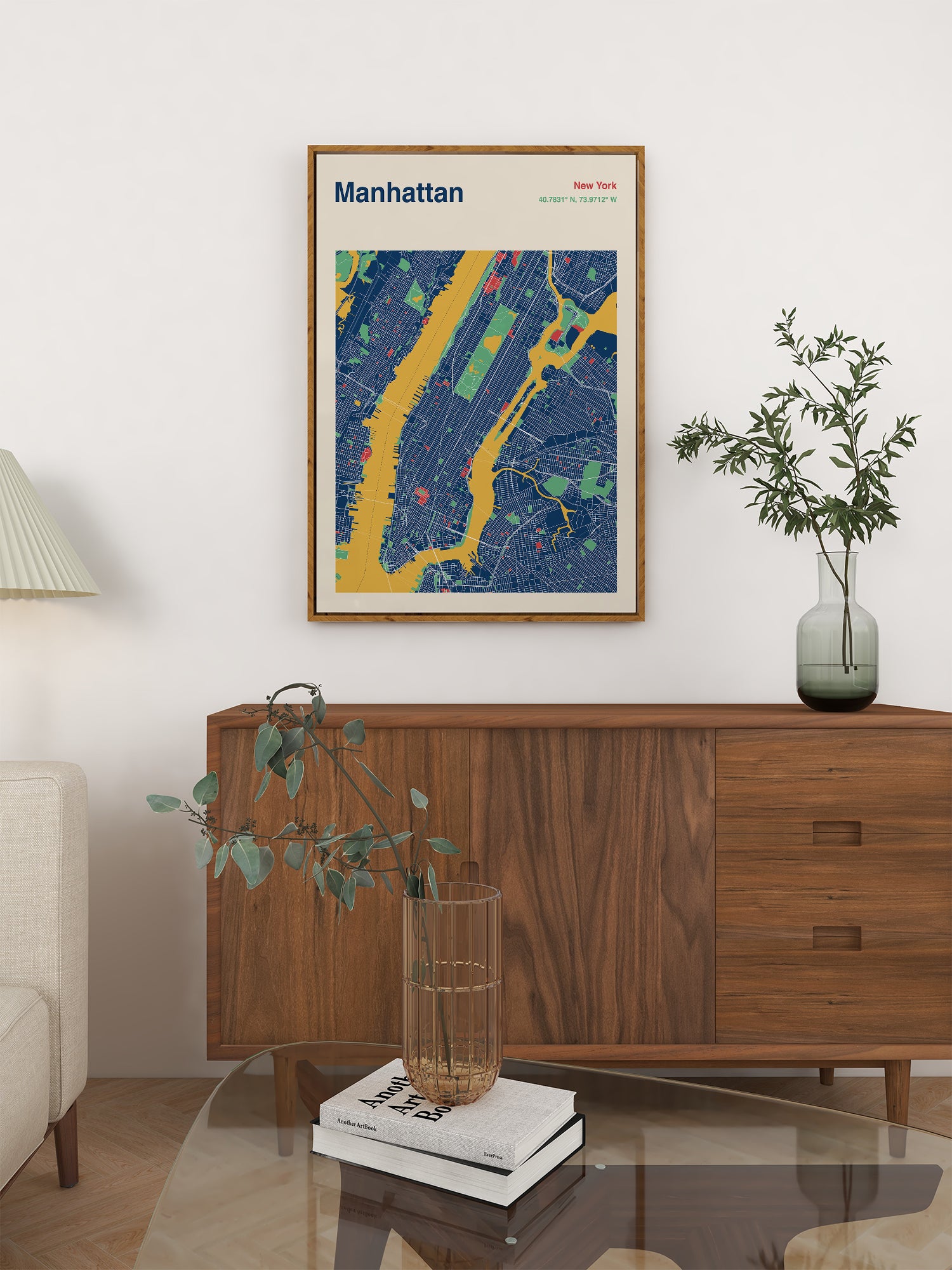 Manhattan NY Map Print – Luxe Poster Co