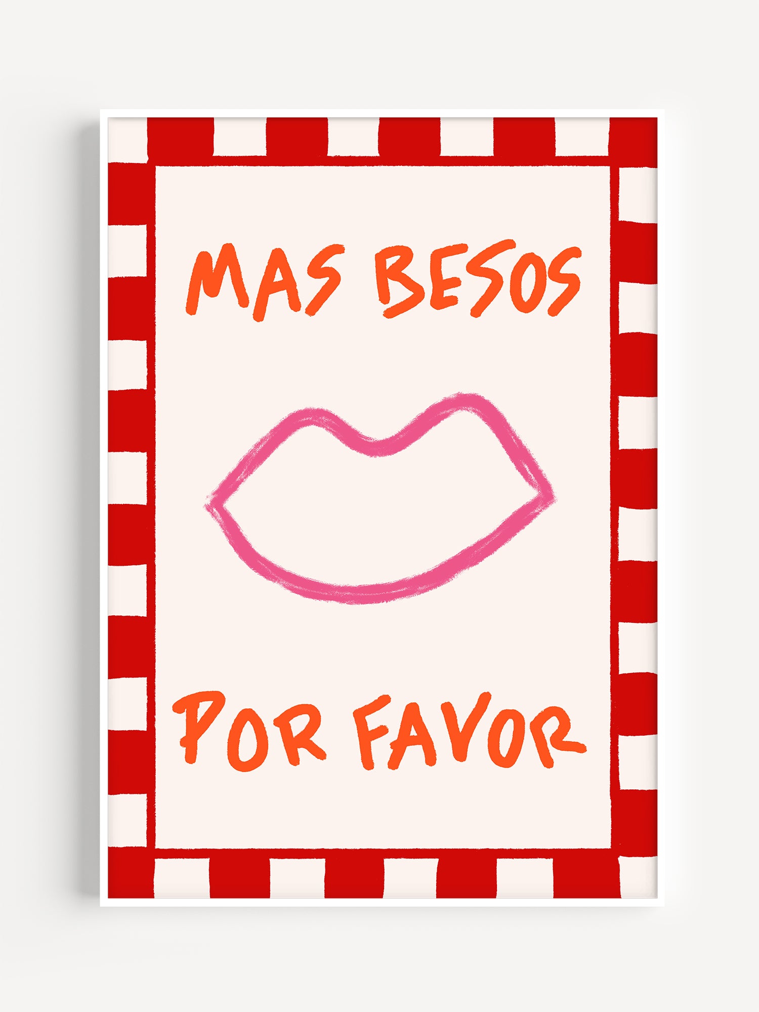 Hand Drawn Mas Besos Print – Luxe Poster Co