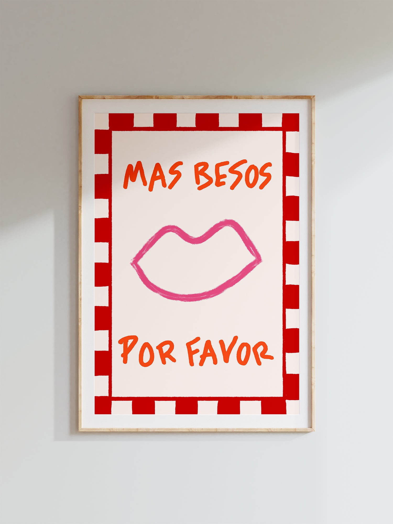 Hand Drawn Mas Besos Print – Luxe Poster Co