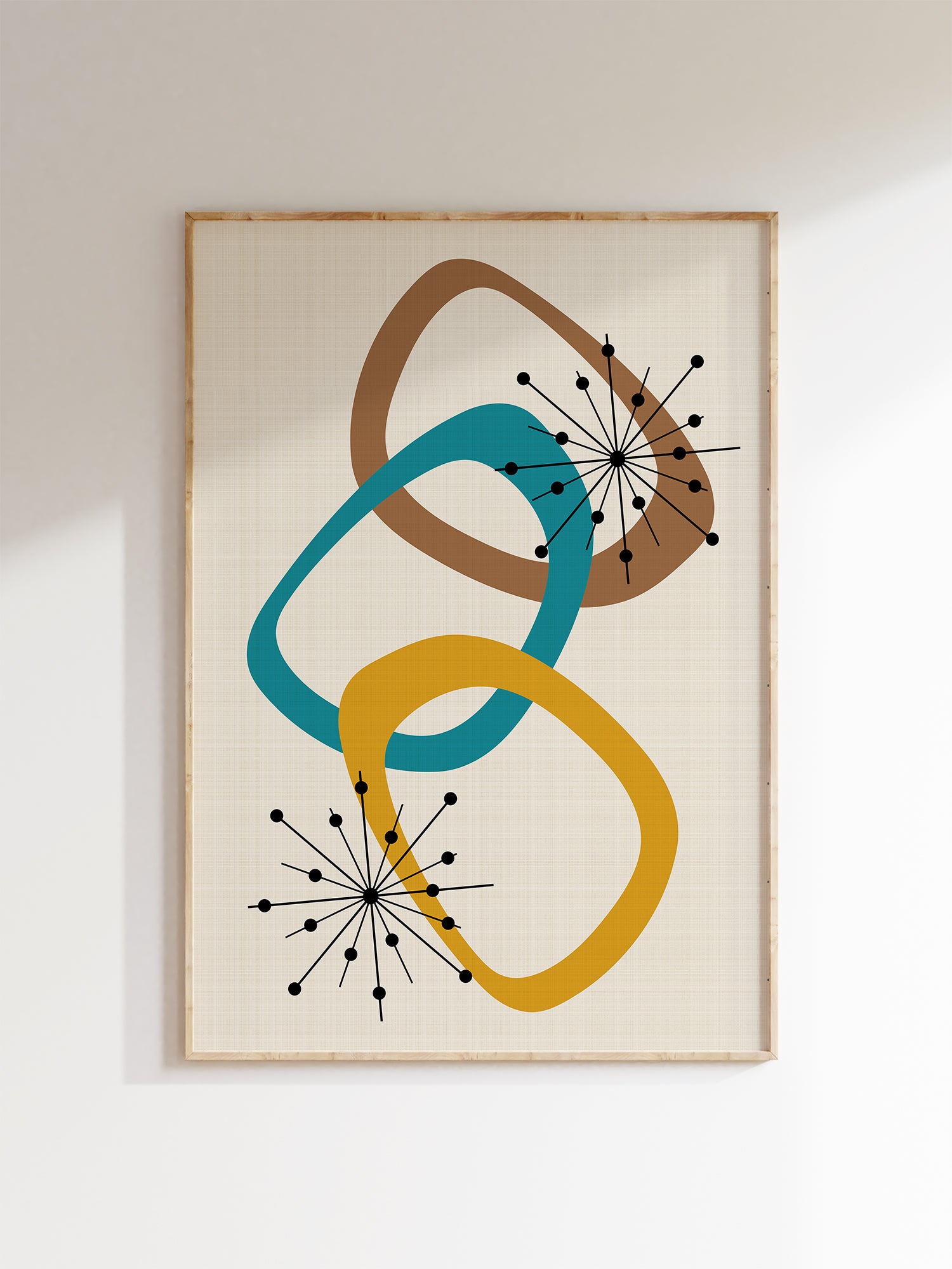 Atomic Sunburst Poster – Luxe Poster Co