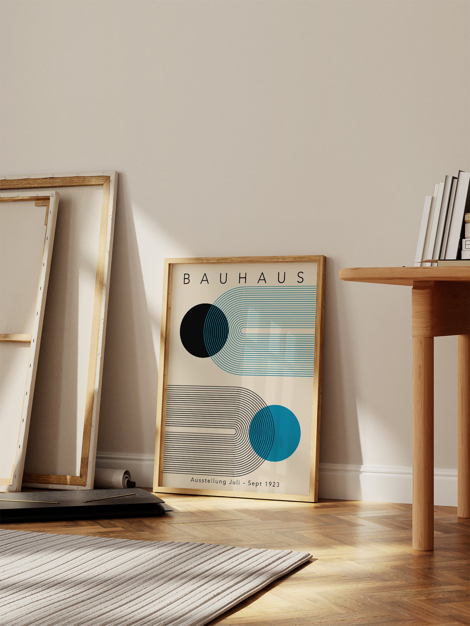 Bauhaus Blue Arch Poster – Luxe Poster Co