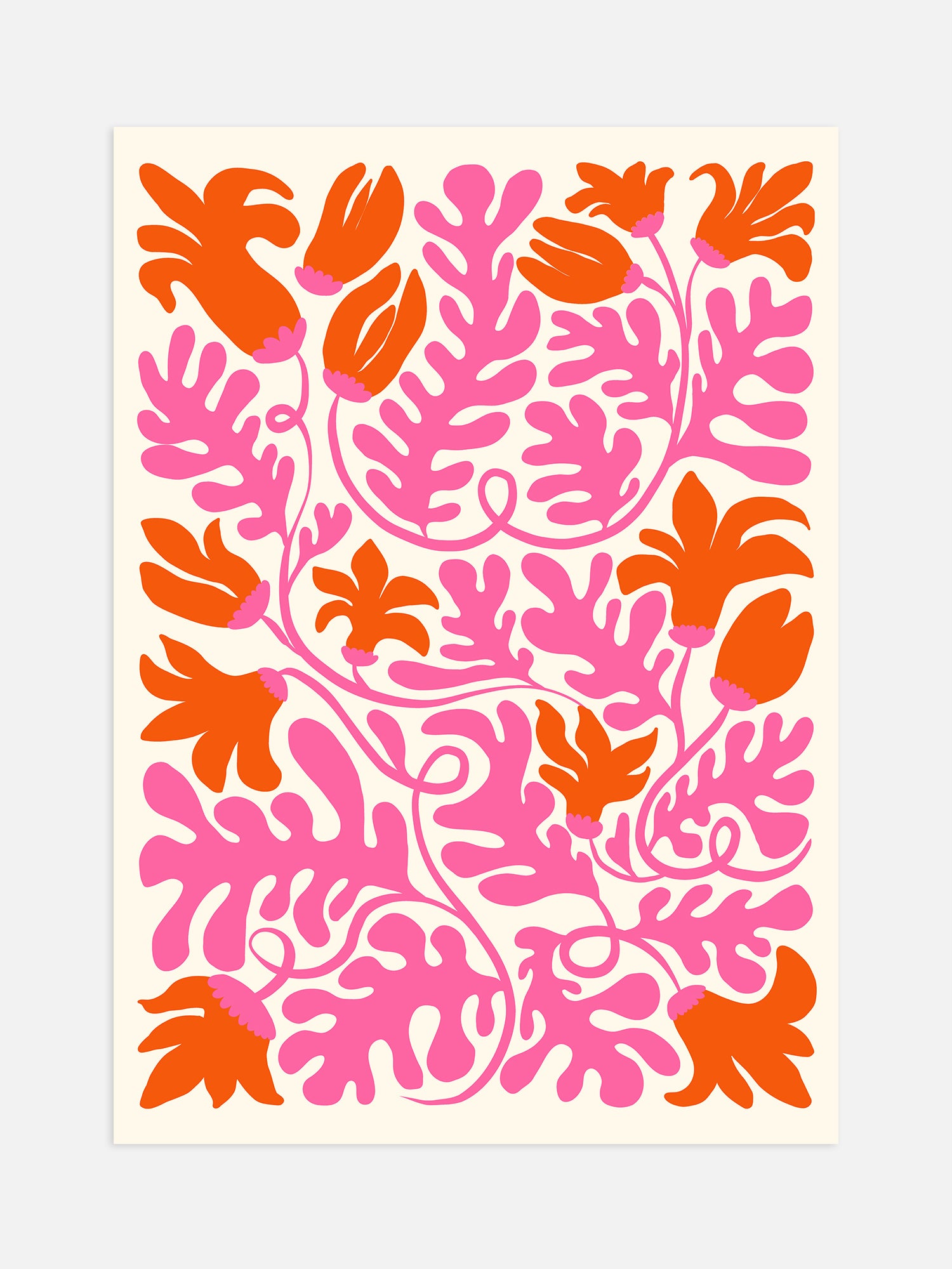 Colourful Abstract Flowers Poster – Luxe Poster Co