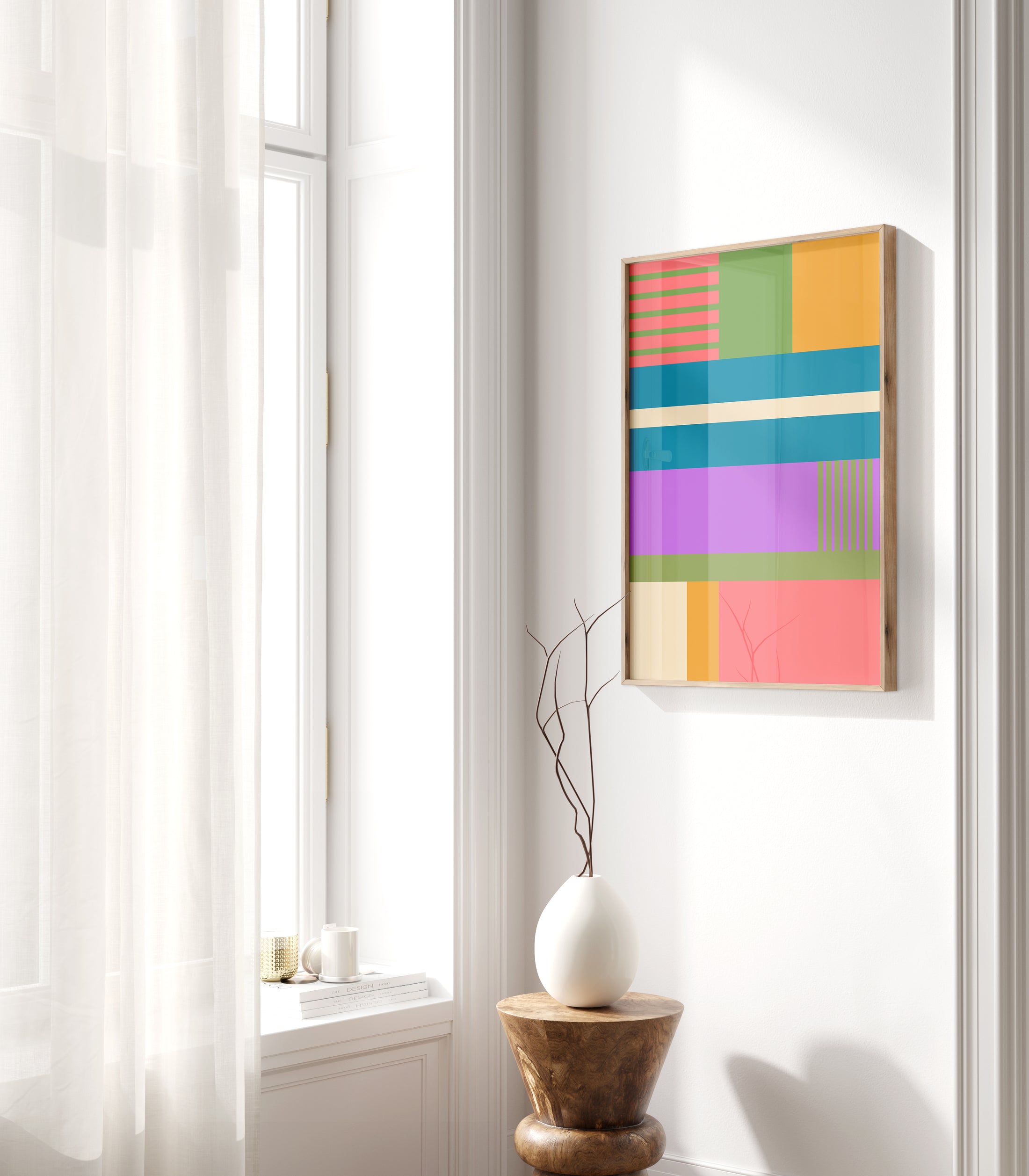 Pastel Colour Block Poster – Luxe Poster Co