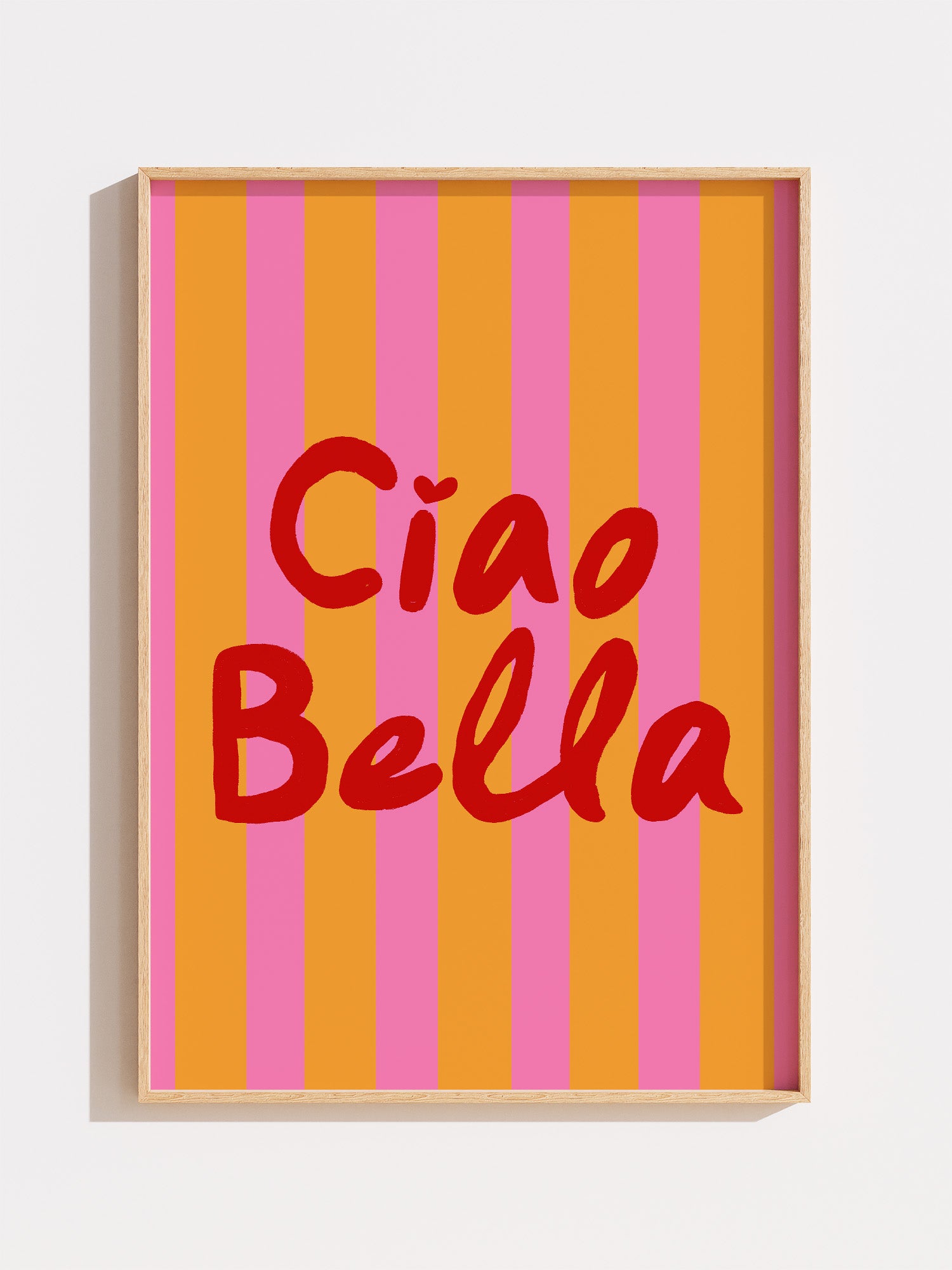 Red Ciao Bella Print – Luxe Poster Co