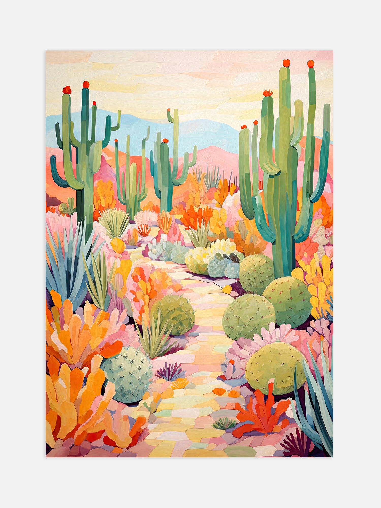Maximalist Desert Art Print – Luxe Poster Co