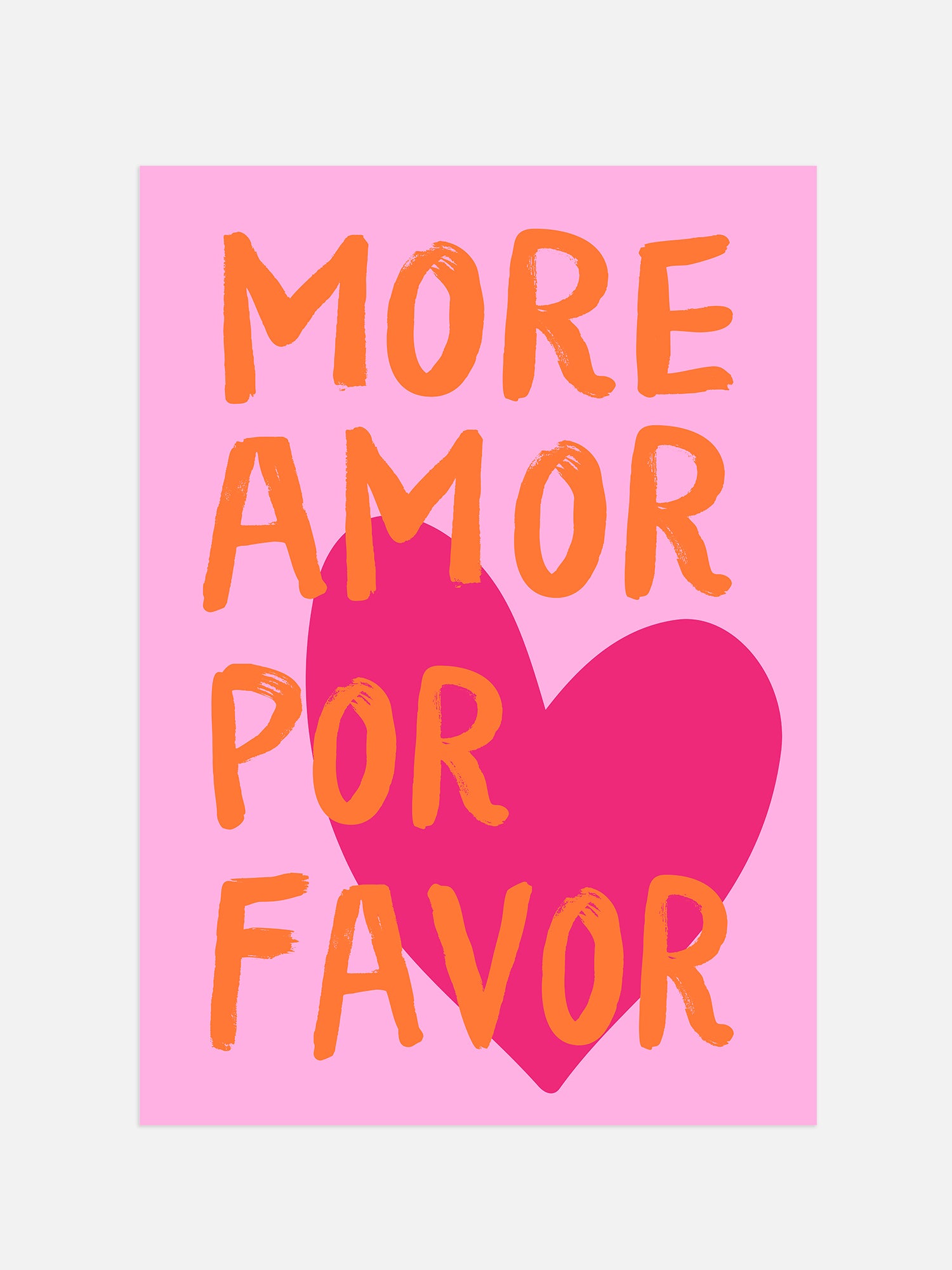 Pink More Amor Print | Digital Download – Luxe Poster Co