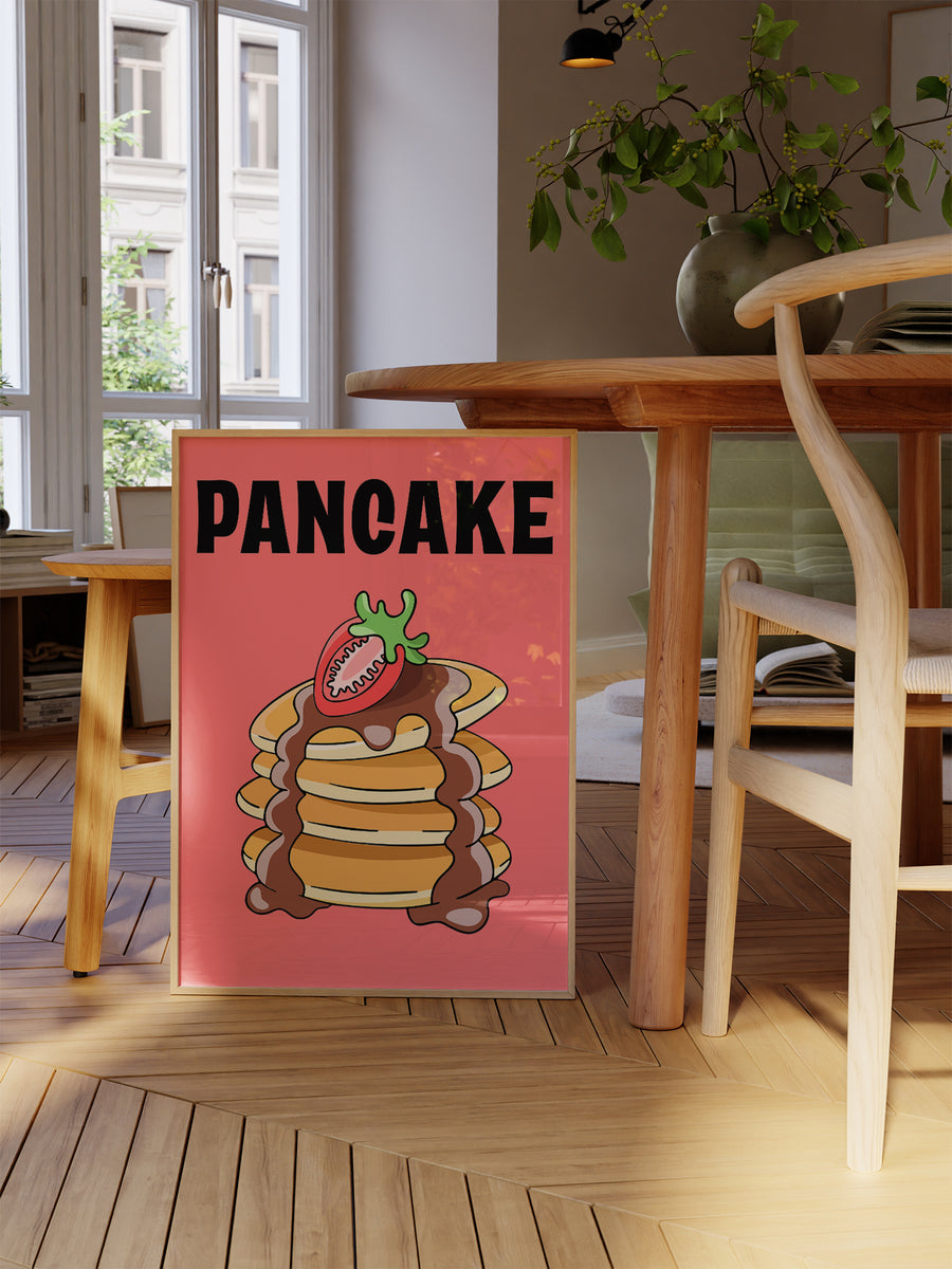 Retro Pancake Poster | Digital Download – Luxe Poster Co