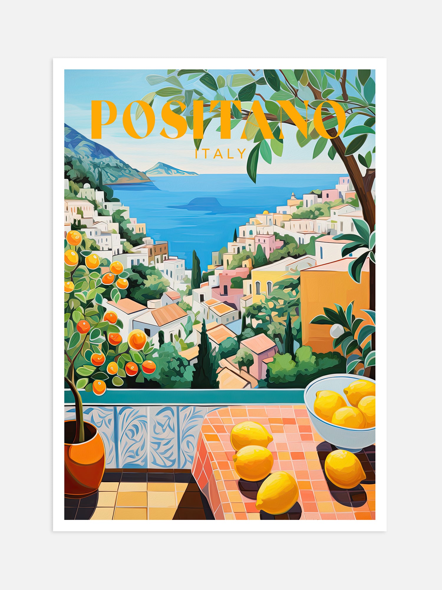 Positano Art Print – Luxe Poster Co