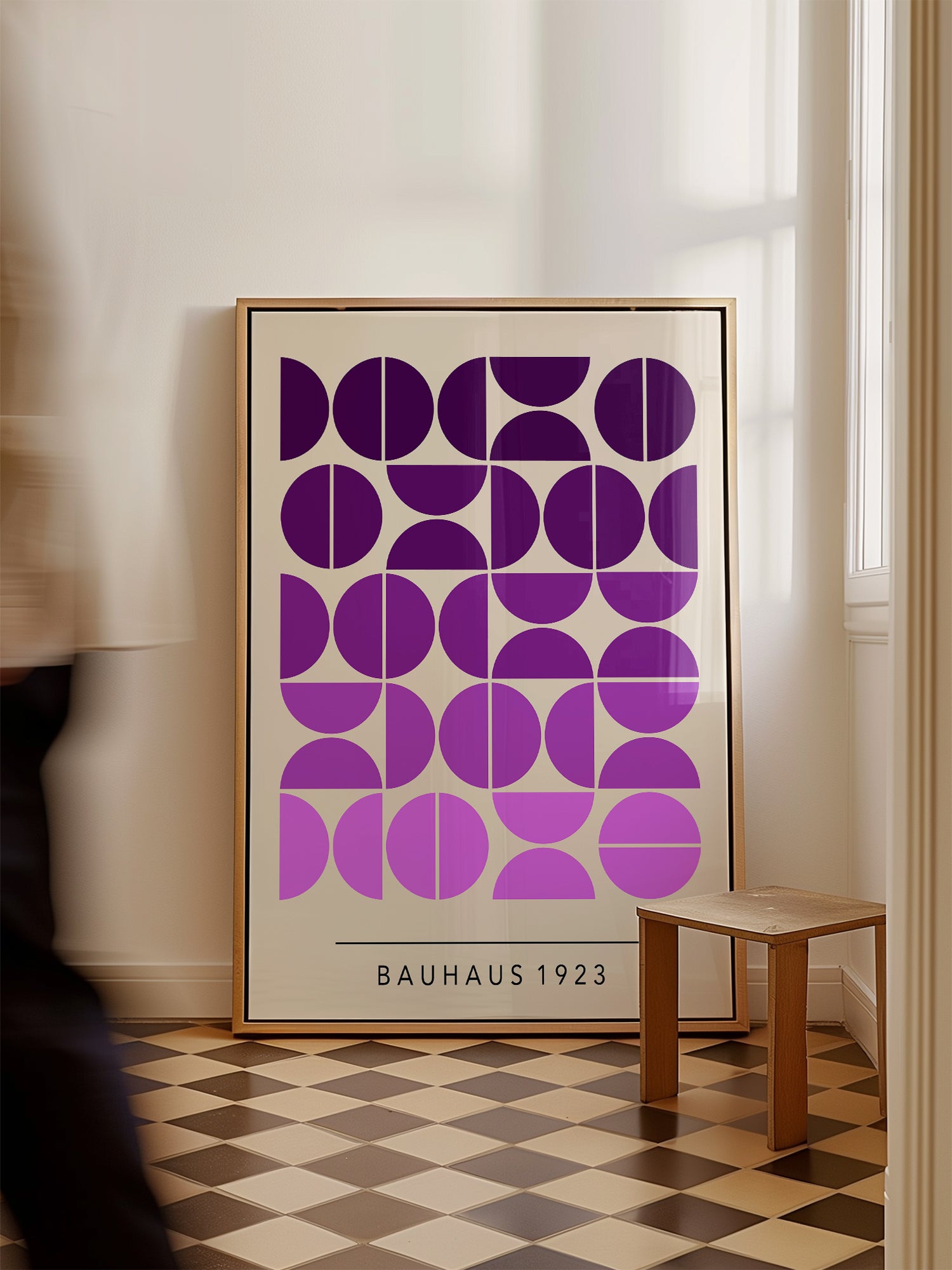 Purple Bauhaus Poster – Luxe Poster Co
