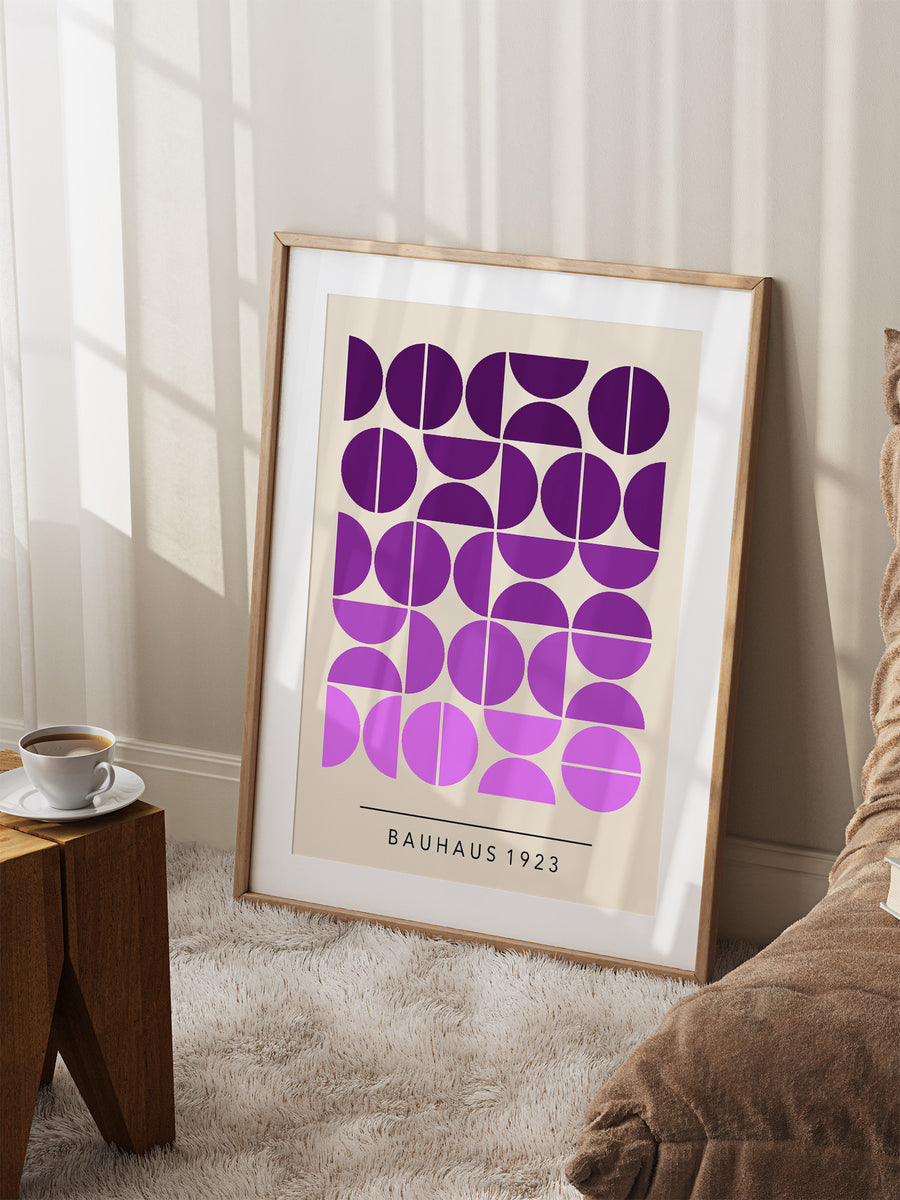 Purple Bauhaus Poster | Digital Download – Luxe Poster Co