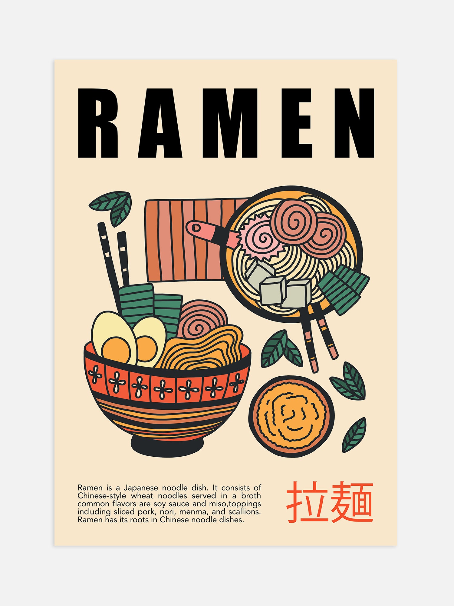 Japanese Ramen Poster – Luxe Poster Co