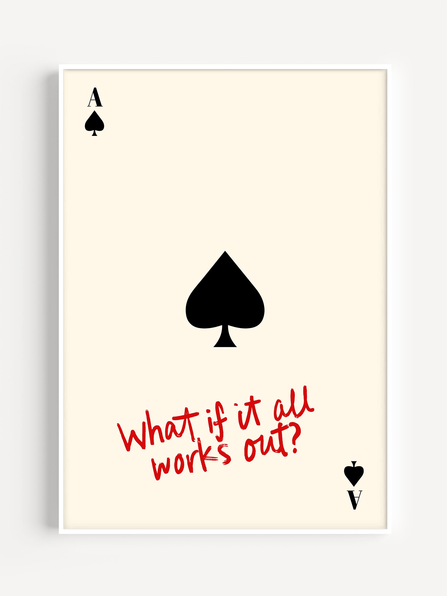 Retro Ace Of Spades Poster – Luxe Poster Co