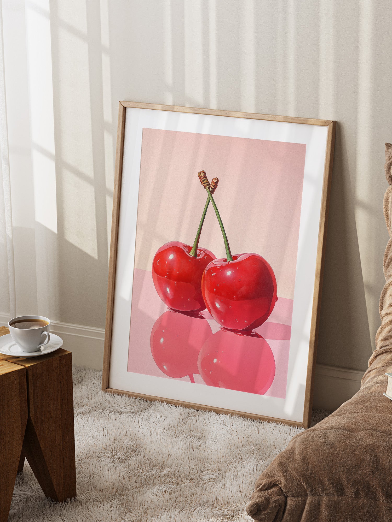 Retro Cherries Painting | Digital Download – Luxe Poster Co