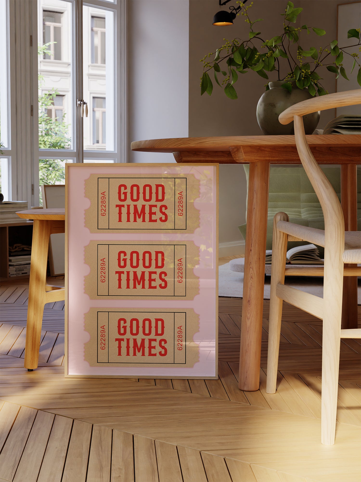 Retro Good Times Ticket Poster – Luxe Poster Co