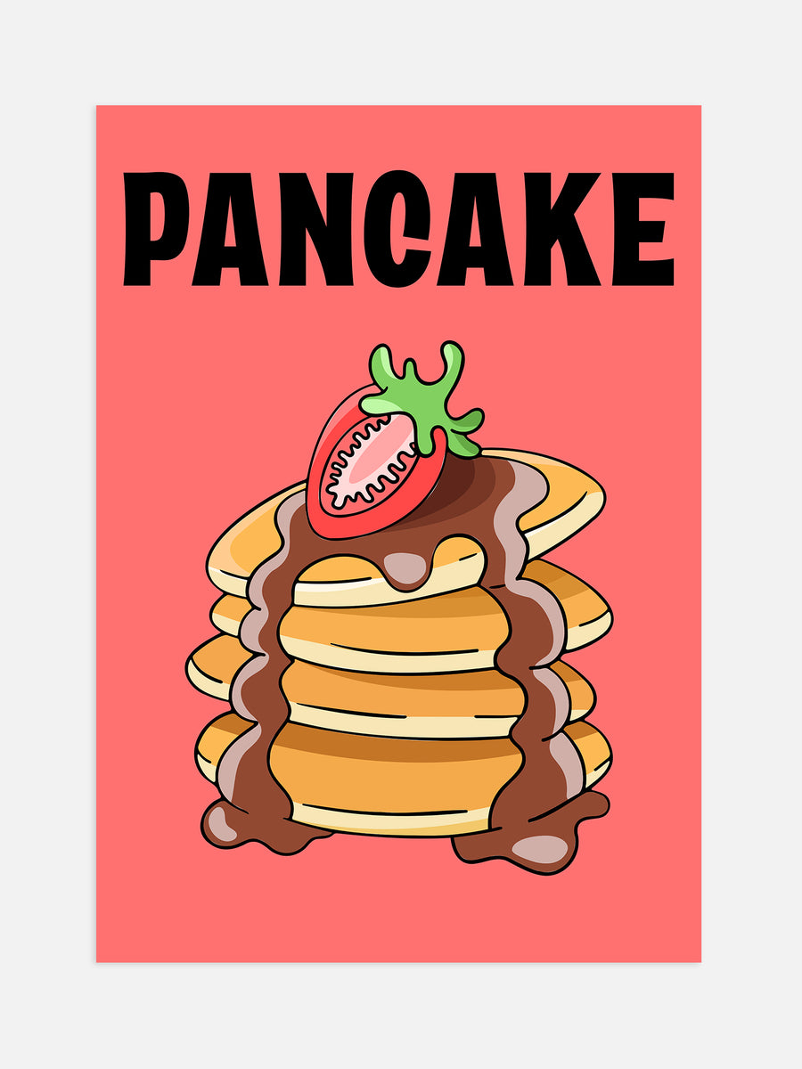 Retro Pancake Poster | Digital Download – Luxe Poster Co