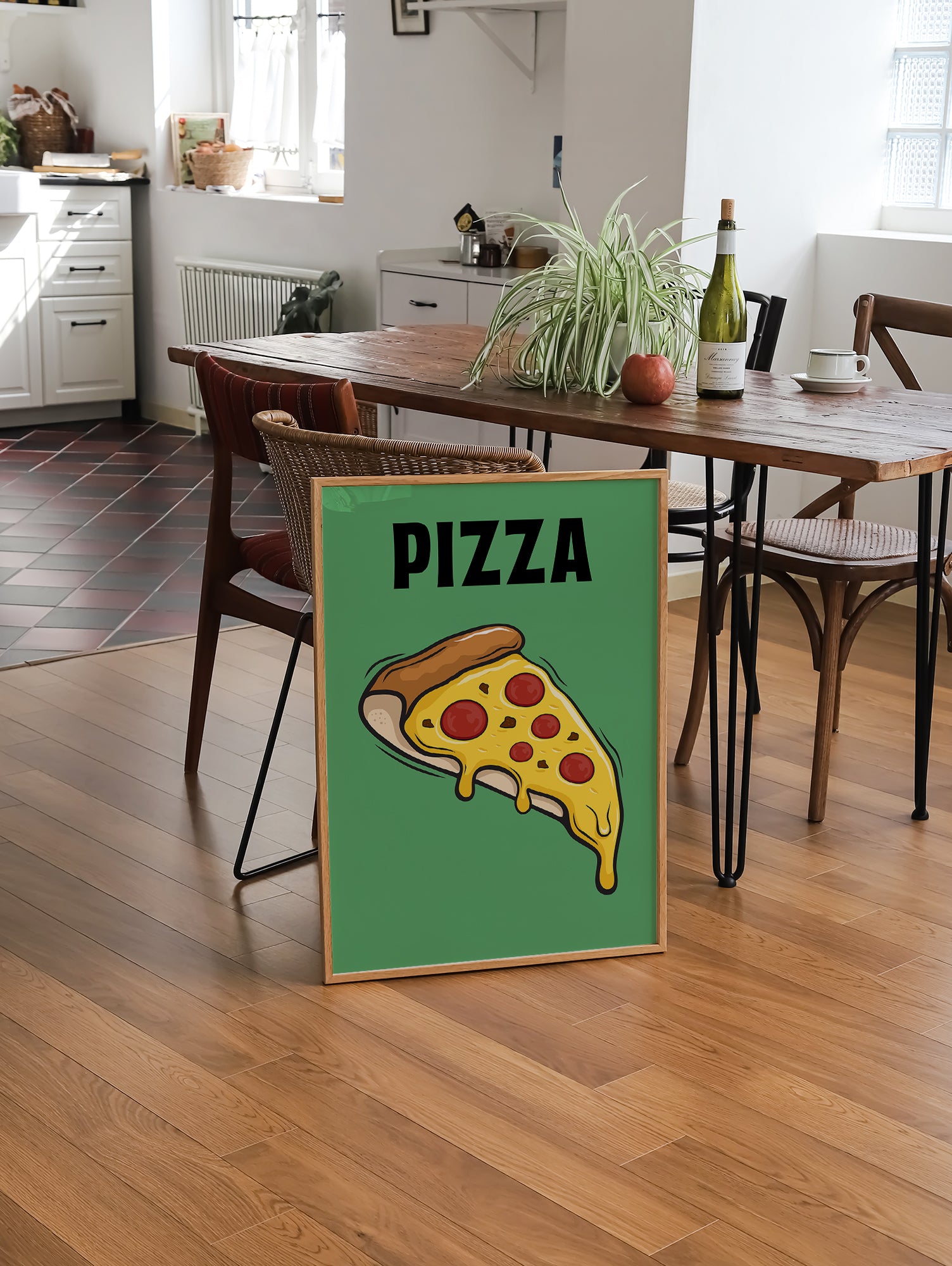 Retro Pizza Poster – Luxe Poster Co