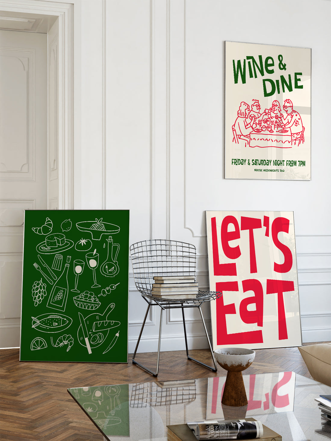 Set Of 3 Retro Kitchen Prints | Digital Download – Luxe Poster Co
