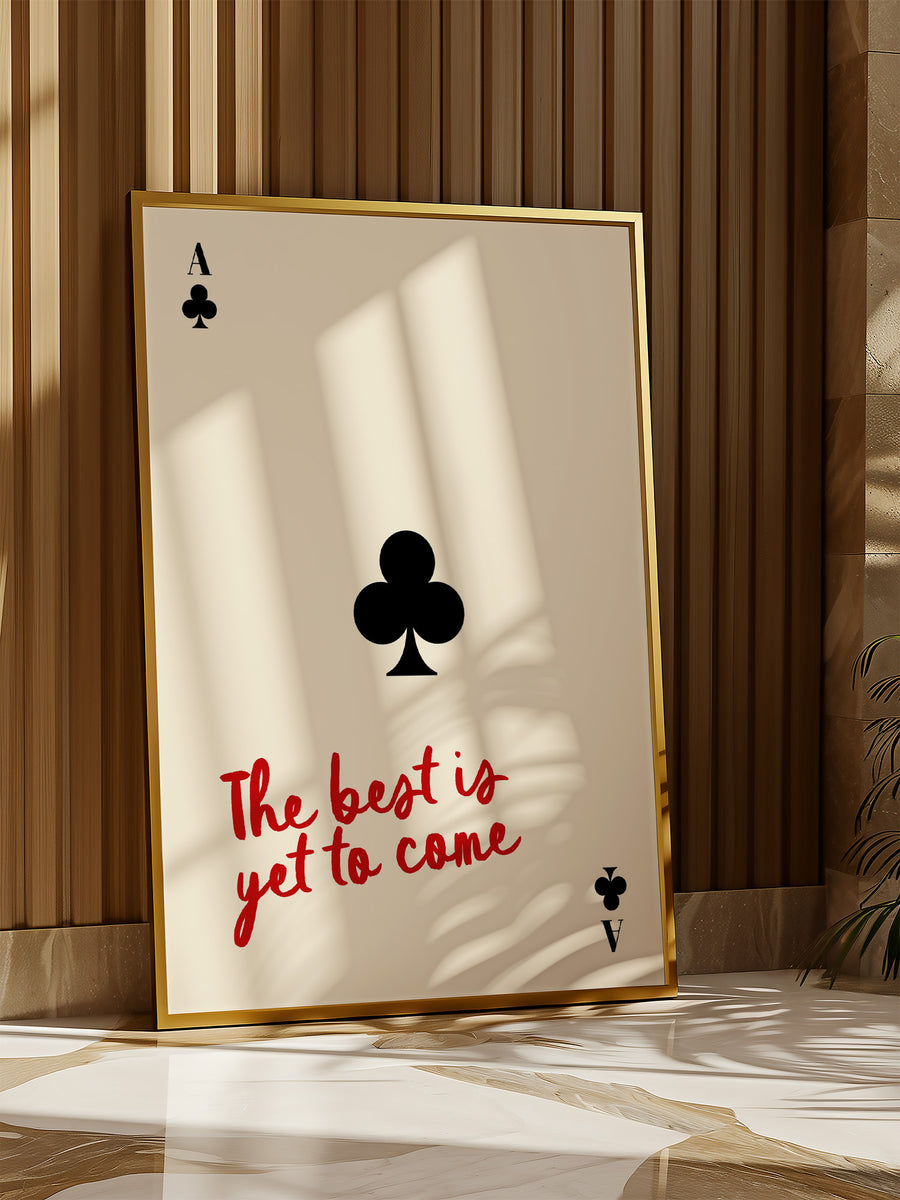 Retro Ace Of Clubs Poster – Luxe Poster Co