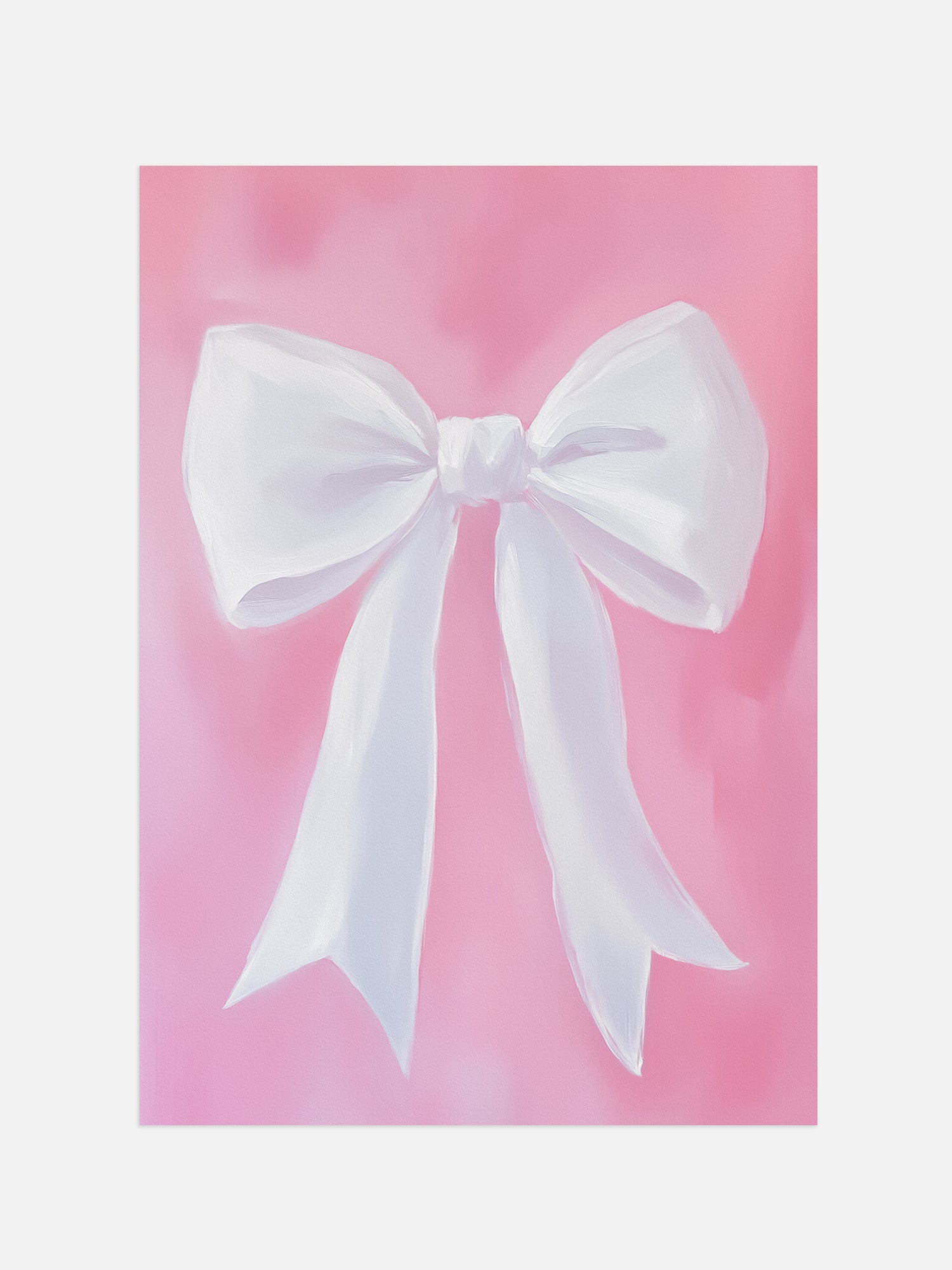 White Bow Painting | Digital Download – Luxe Poster Co