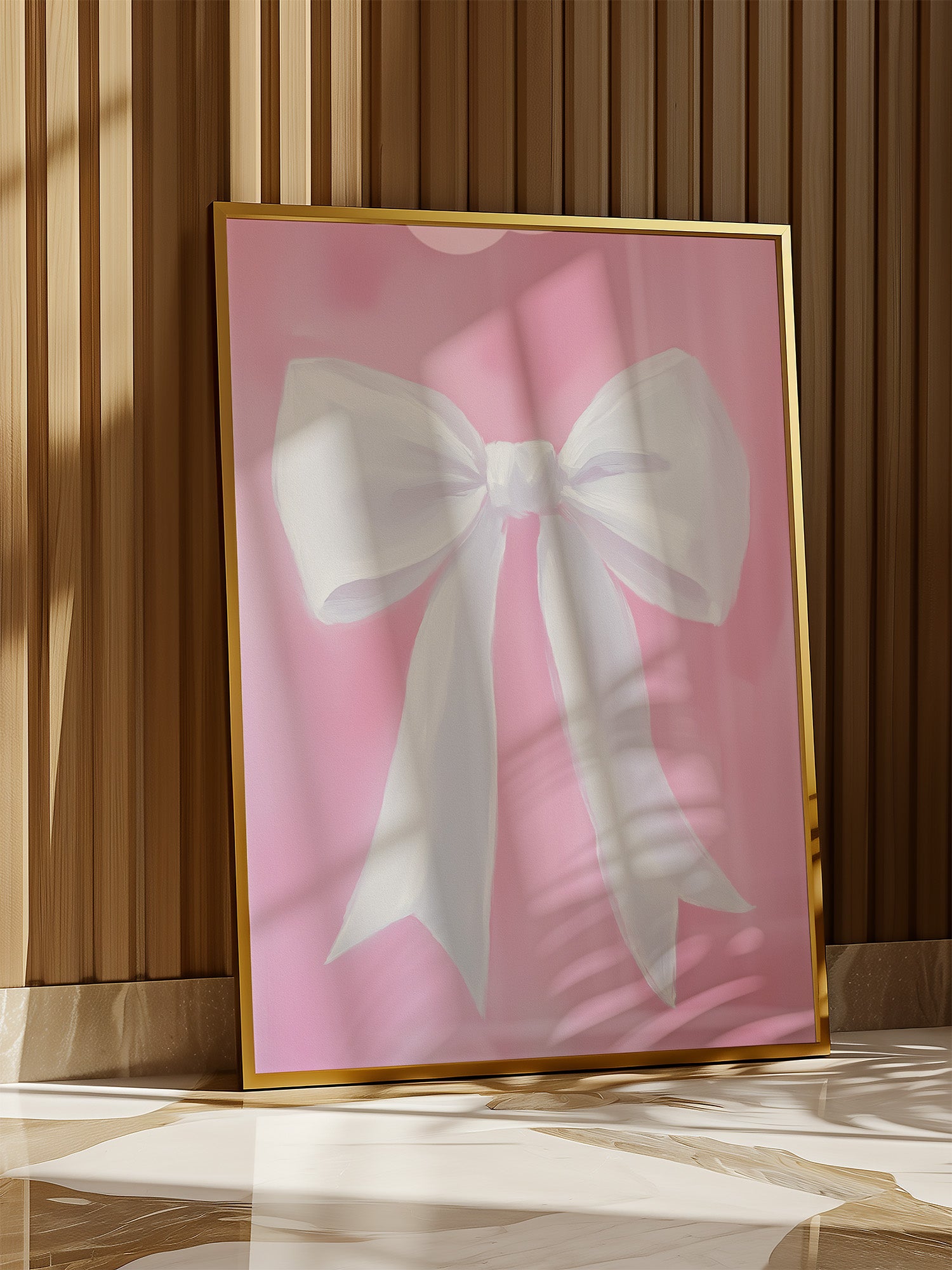 White Bow Painting | Digital Download – Luxe Poster Co